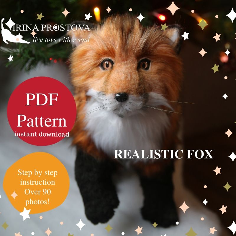 Fox sewing pattern plush toy | instruction how to sew | Stuf | Inspire ...