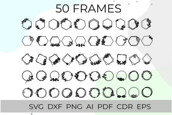 Frames Bundle Svg, Wreath Frames Svg Frames Bundle Svg, Wrea | Inspire ...