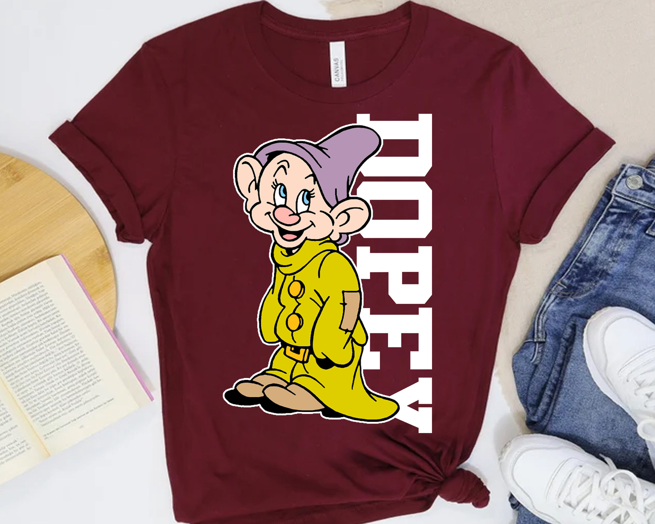 Disney Dopey Dwarf I'm Dopey Funny Face Hello People Shirt, - Inspire ...
