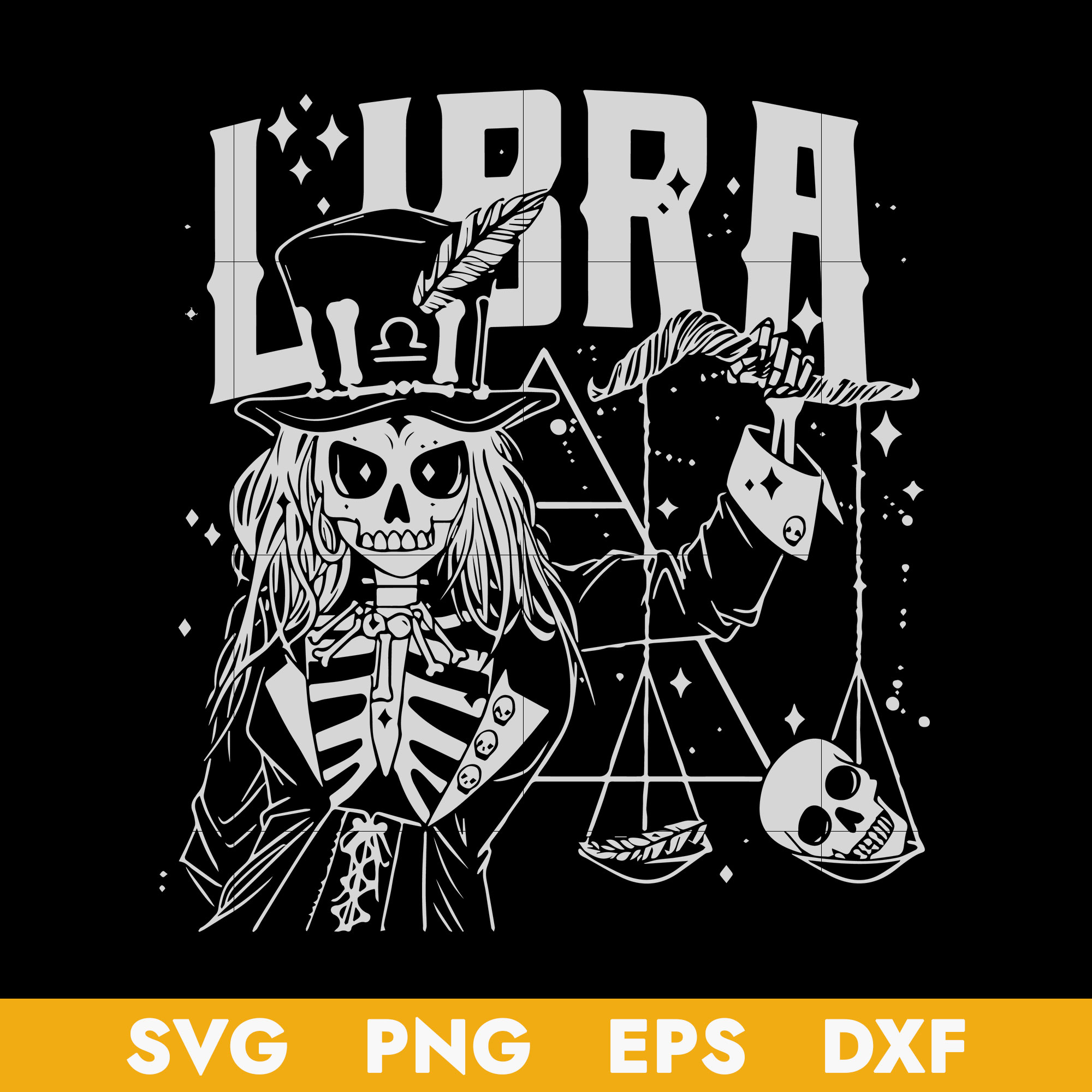 Blackcraft Zodiac Sign Libra Skull Love Witch Constellation | Inspire ...