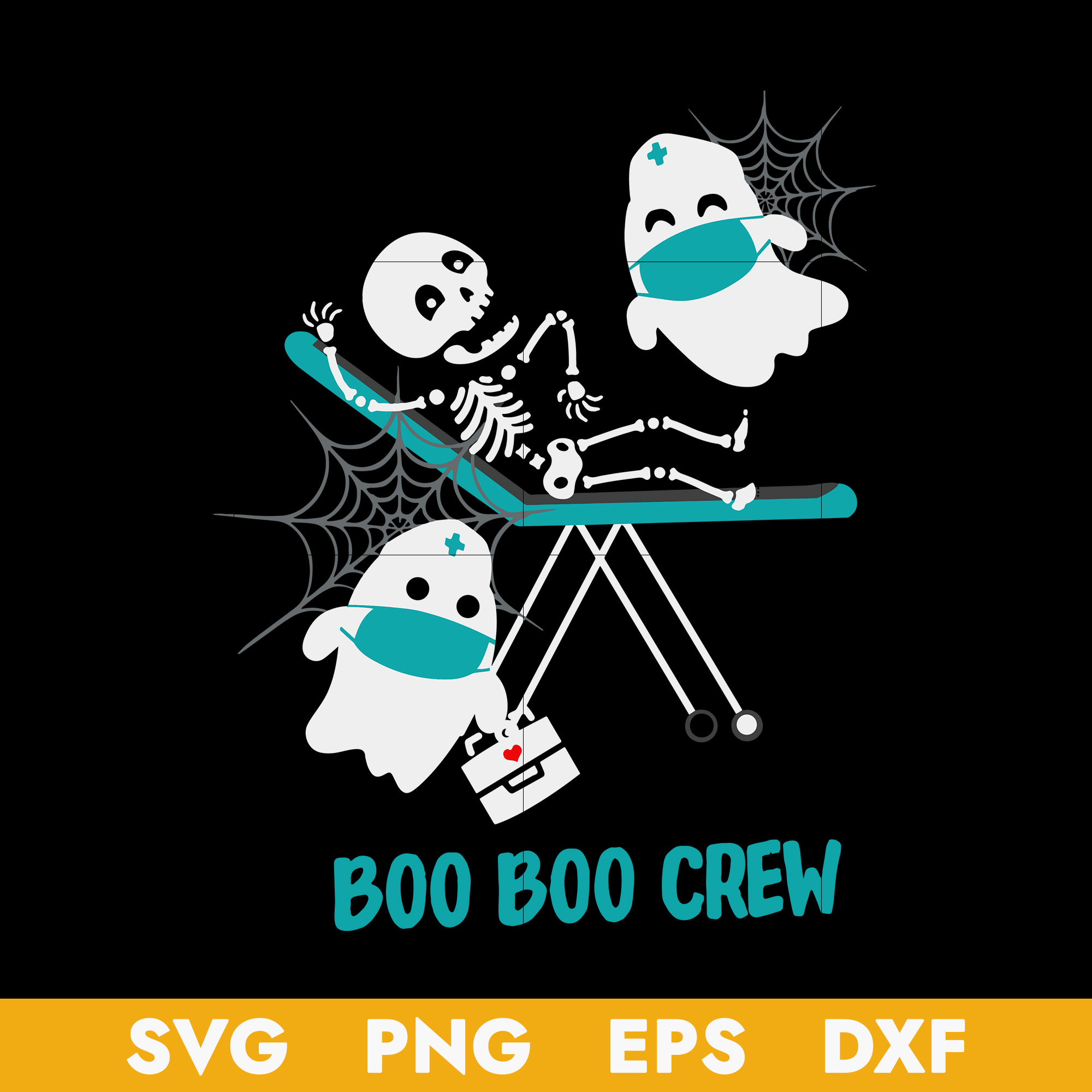 Boo Boo Crew Funny Nurse Holloween Svg, Ghost Nurse Svg, Hal | Inspire ...