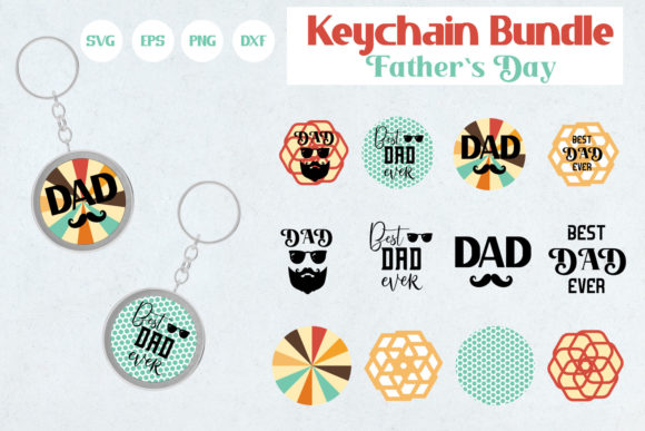 Keychain Bundle SVG, Fathers Day SVG,Dad Keychain Bundle SVG | Inspire ...
