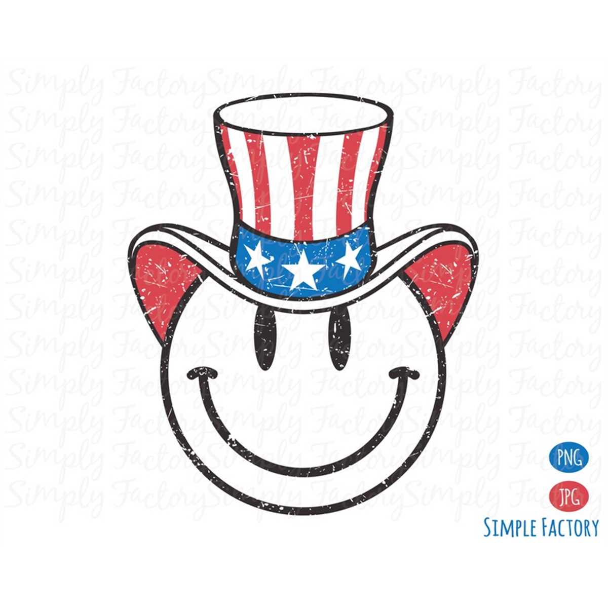 Smiley Face Uncle Sam Png, American Smiley face Png, 4th of | Inspire ...