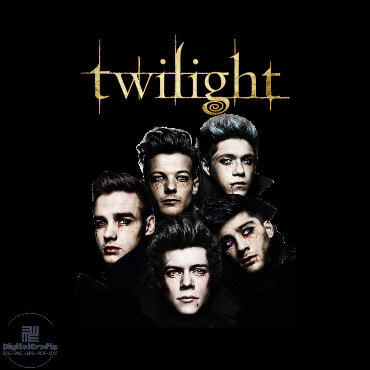Twilight One Direction PNG Shirt Ideas Music Brand PNG Desig | Inspire ...