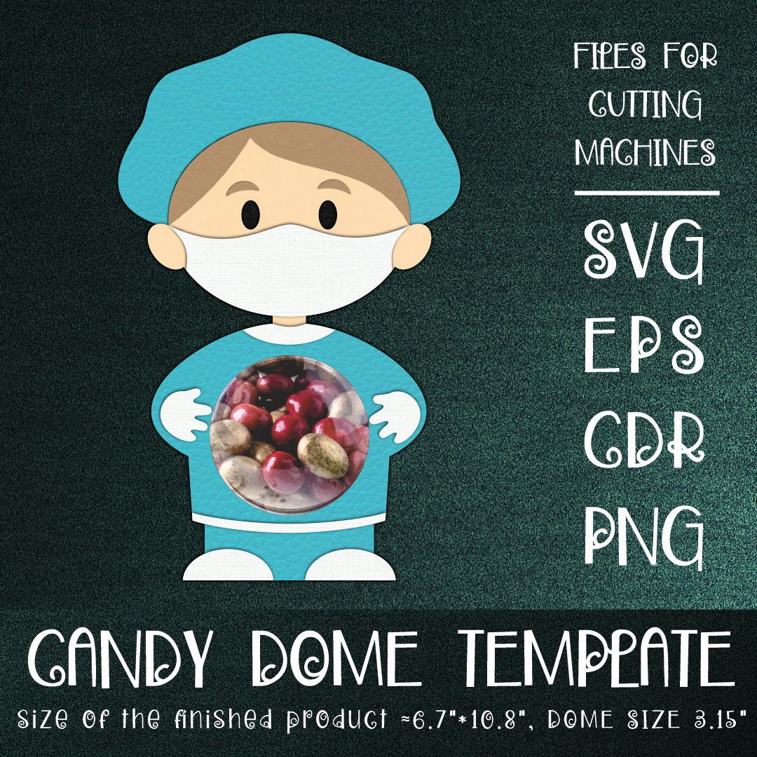 Medic Candy Dome | Paper Craft Template svg | Inspire Uplift