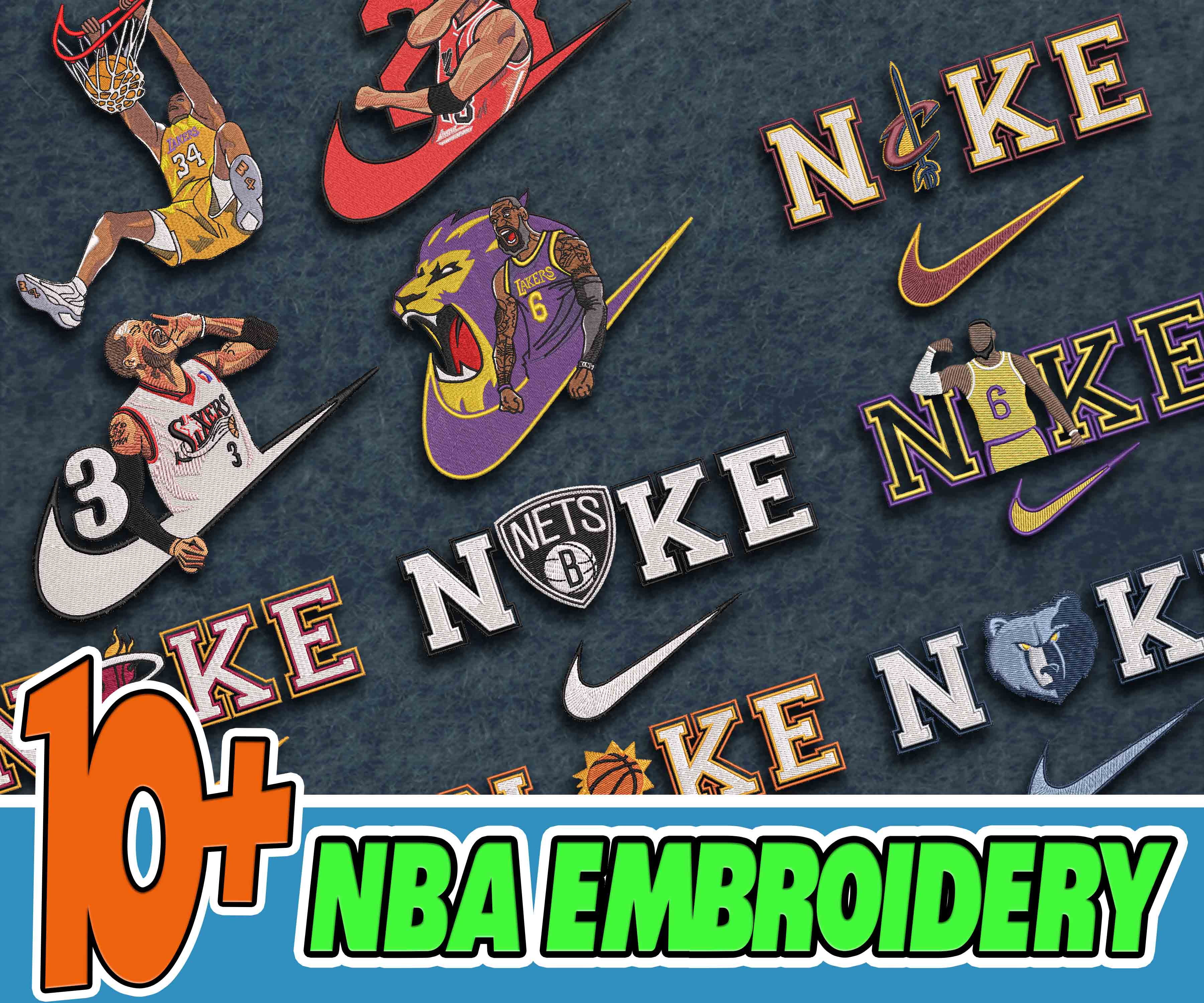 10 NBA Brand Logo Embroidery Bundle, NBA Basketball Logo Emb | Inspire ...