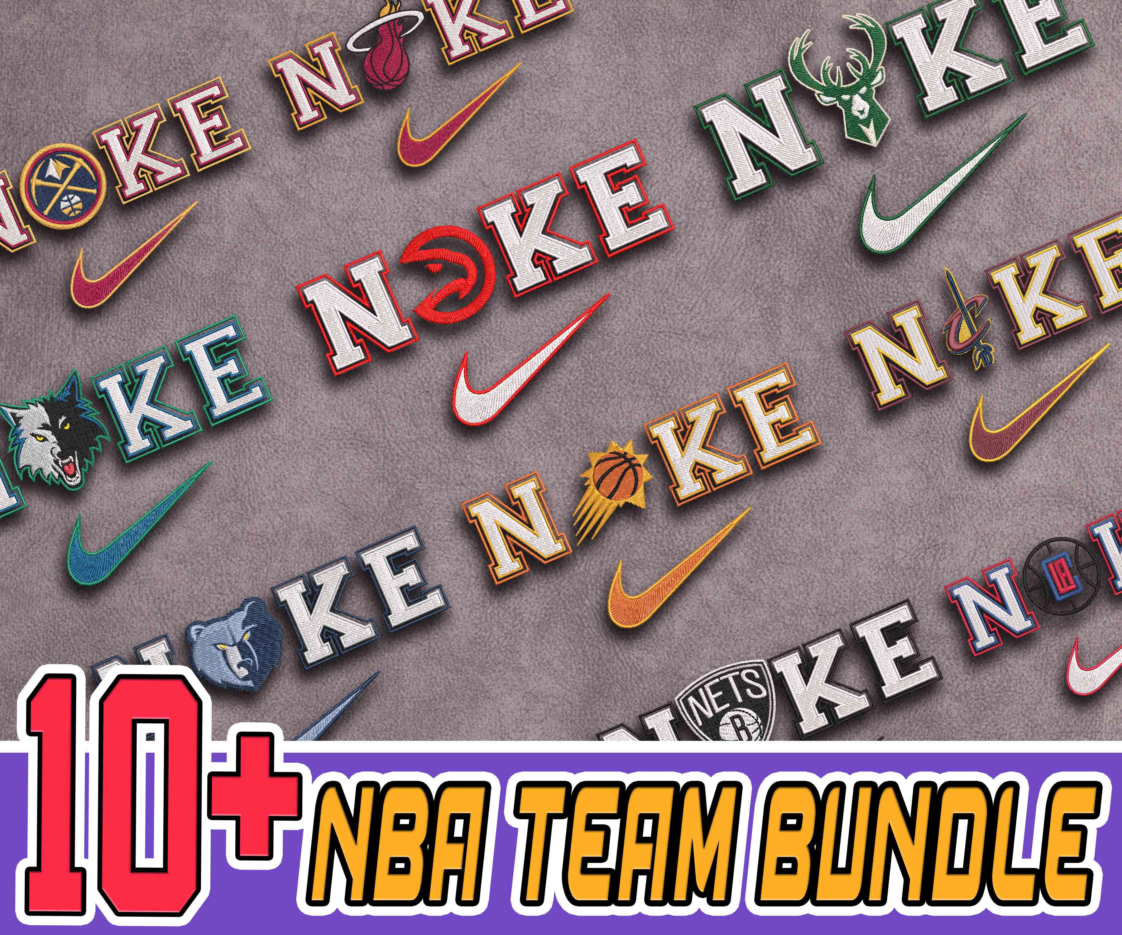 10 NBA Best Team Embroidery Bundle, NBA Basketball Logo Embr | Inspire ...