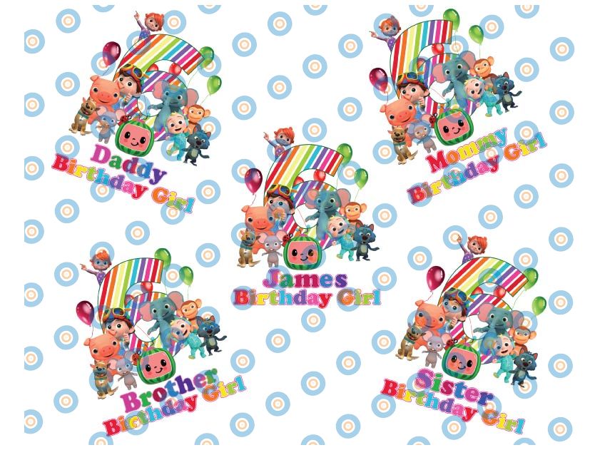 Personalized Coco melon birthday Png, Customized Cocomelon B | Inspire ...