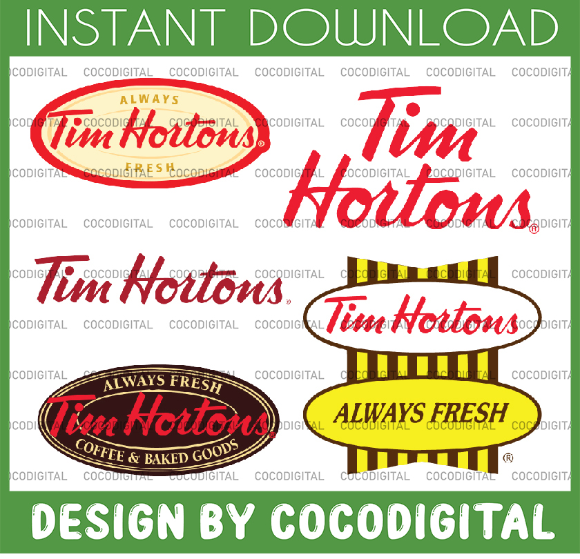 Tim Hortons Logo Bundle SVG, PNG, JPG - Ready To Use, Instan | Inspire ...