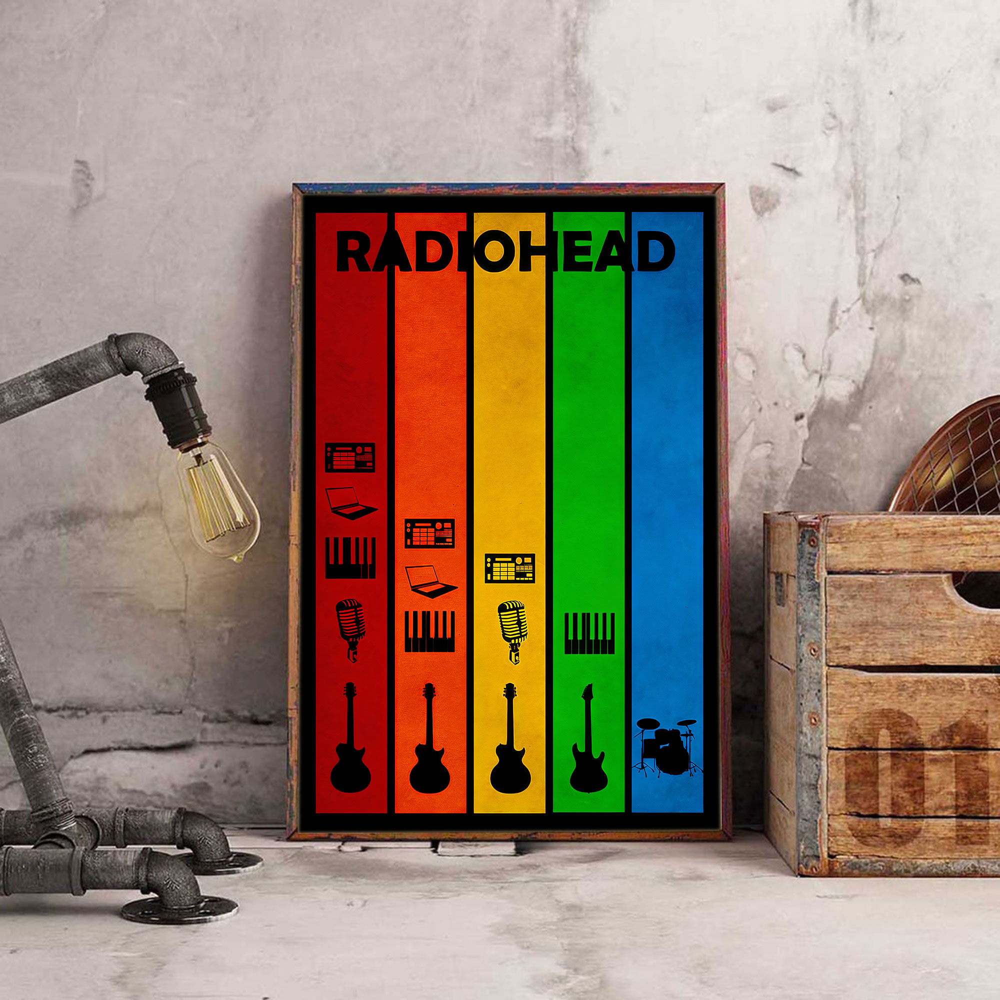 Radiohead Poster, Radiohead Band Poster, Band Poster, Music | Inspire ...