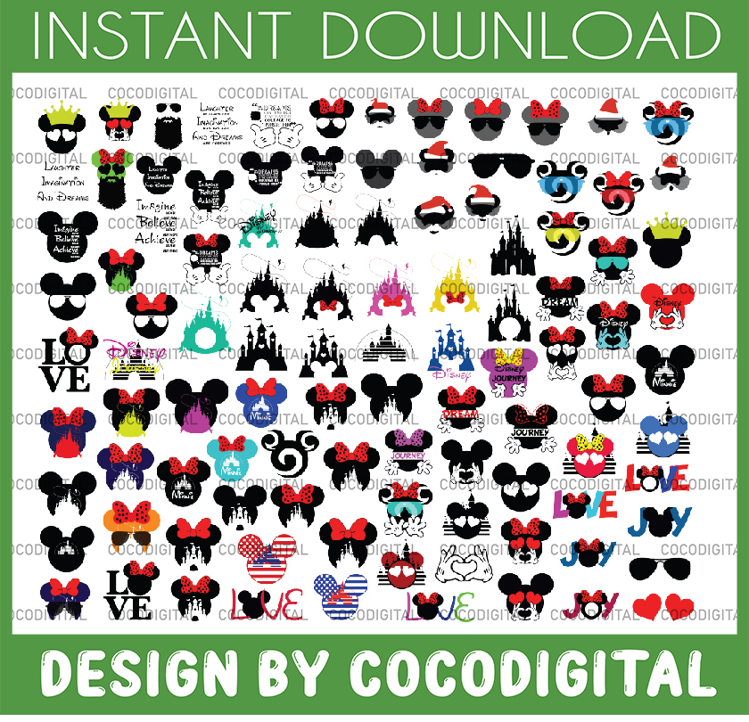 DISNEY SVG Bundle, Mickey SVG, Minnie svg, Disney svg, Disne | Inspire ...