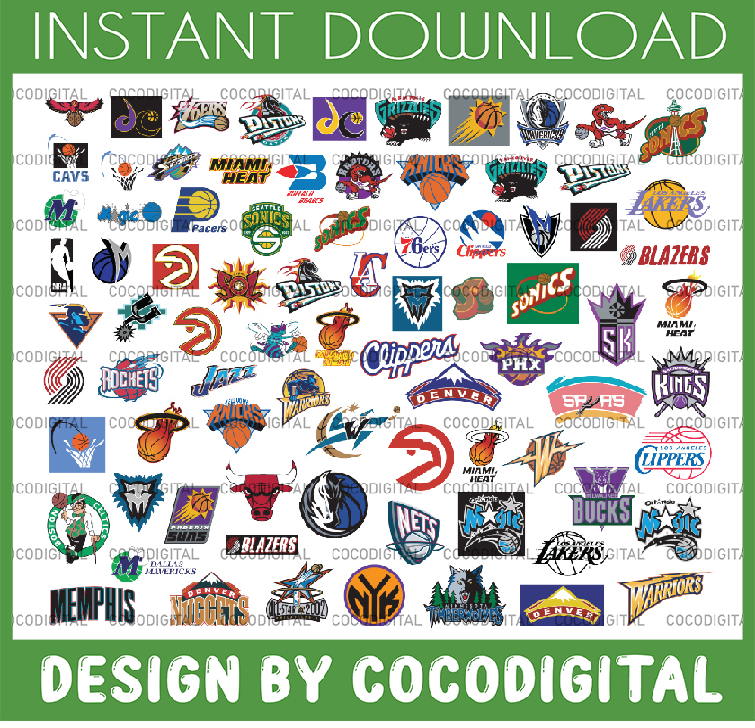 NBA Logo Bundle SVG, Nba Svg, Basketball svg, Png, Svg, Jpg, | Inspire ...