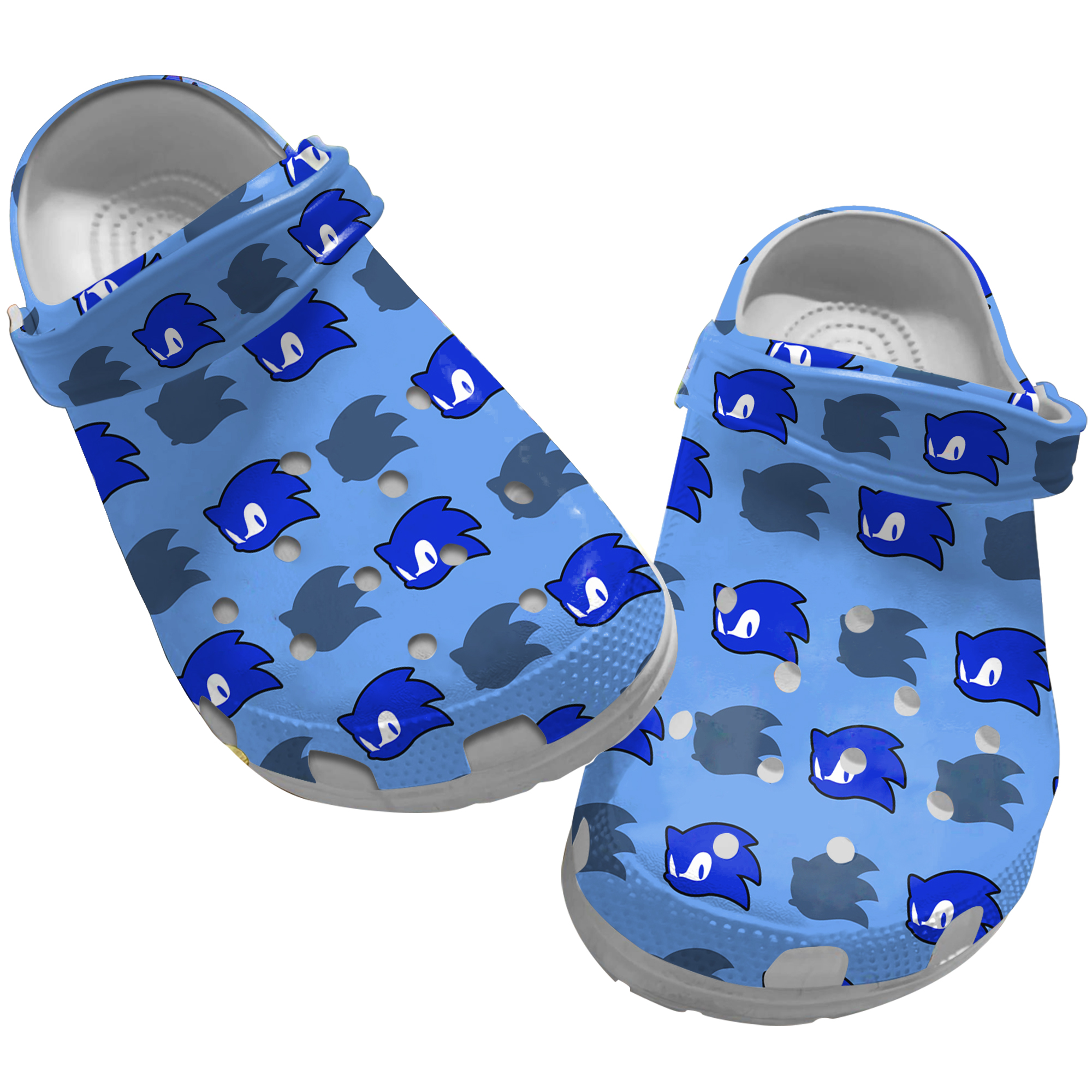 Sonic the Hedgehog Crocs, Sonic the Hedgehog Clog Shoes Unis | Inspire ...