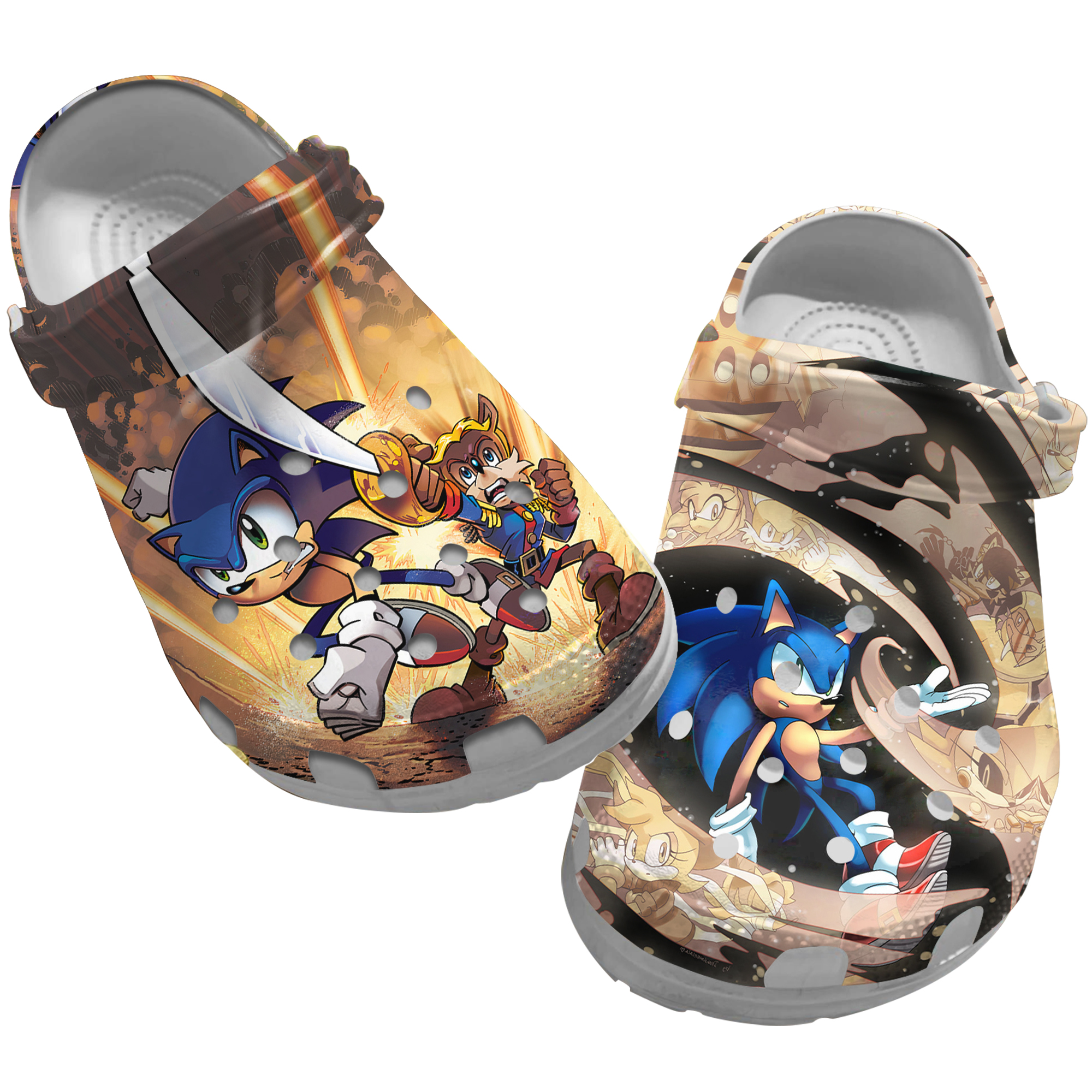 Sonic the Hedgehog Clog Shoes Unisex, Sonic the Hedgehog Cro - Inspire ...