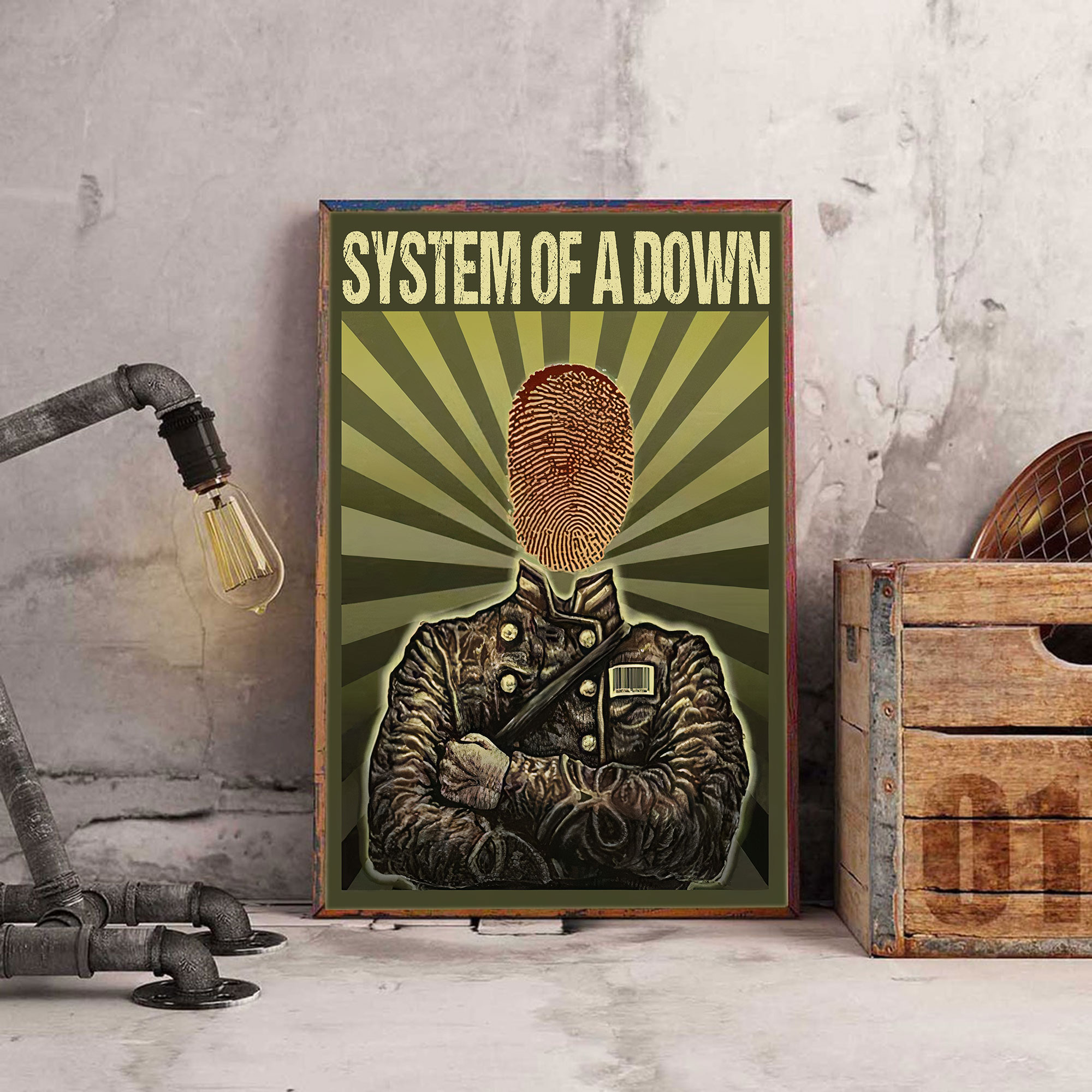 System Of A Down Poster, Ink-Stained Anthem Poster, Band Pos - Inspire ...