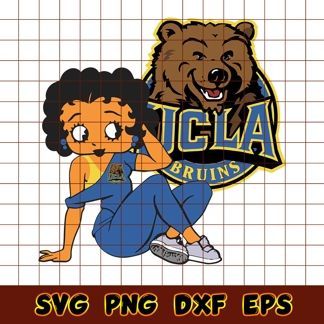 UCLA Bruins Betty Boop Svg, UCLA Bruins Svg, Betty Boop Svg, - Inspire ...