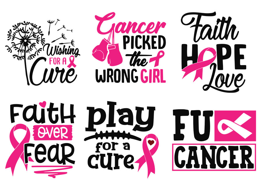 Breast Cancer SVG Bundle, Cancer SVG, Breast Cancer SVG, Awa | Inspire ...