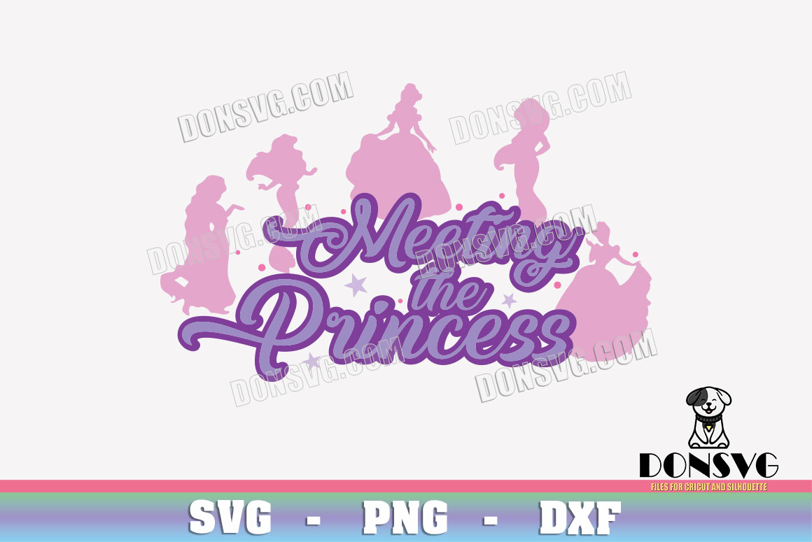 Meeting the Princess SVG Cut Files Cricut Silhouette Disney - Inspire ...