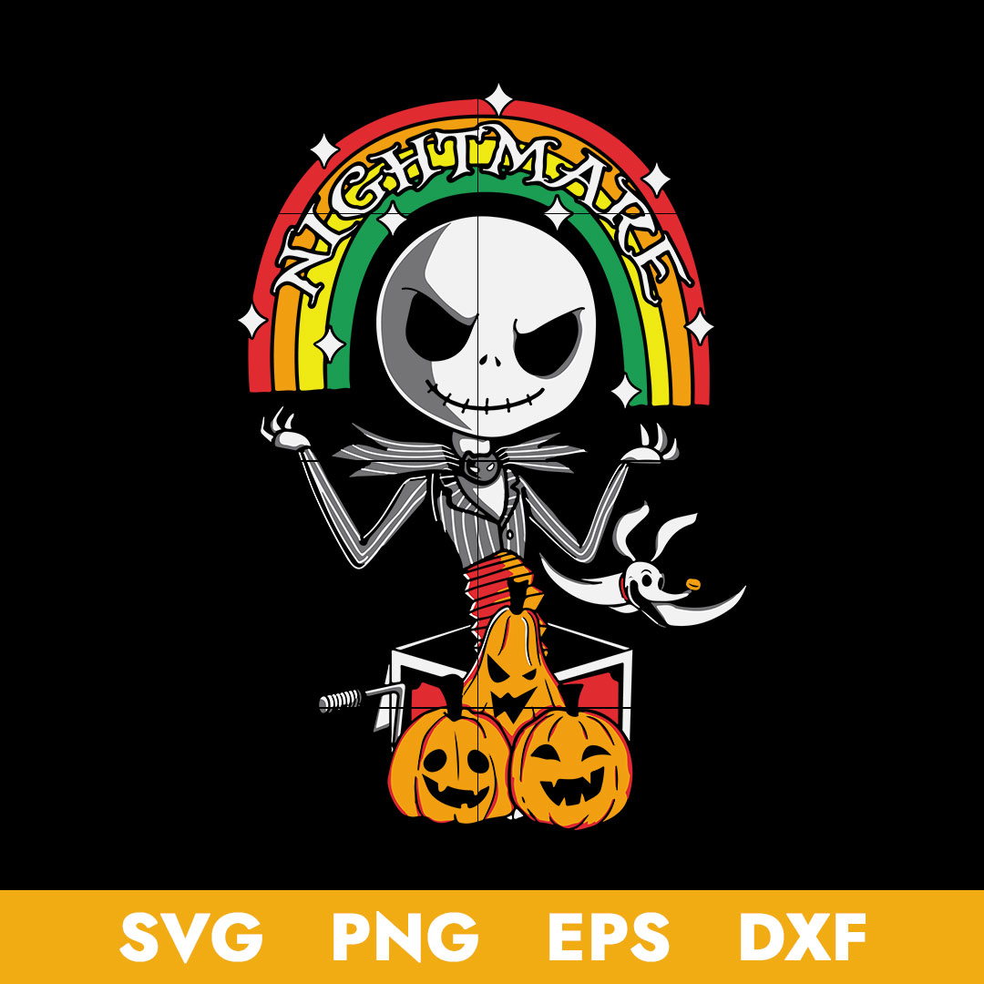 Jack Skellington Halloween Svg, Halloween Svg, Png Dxf Eps D | Inspire ...