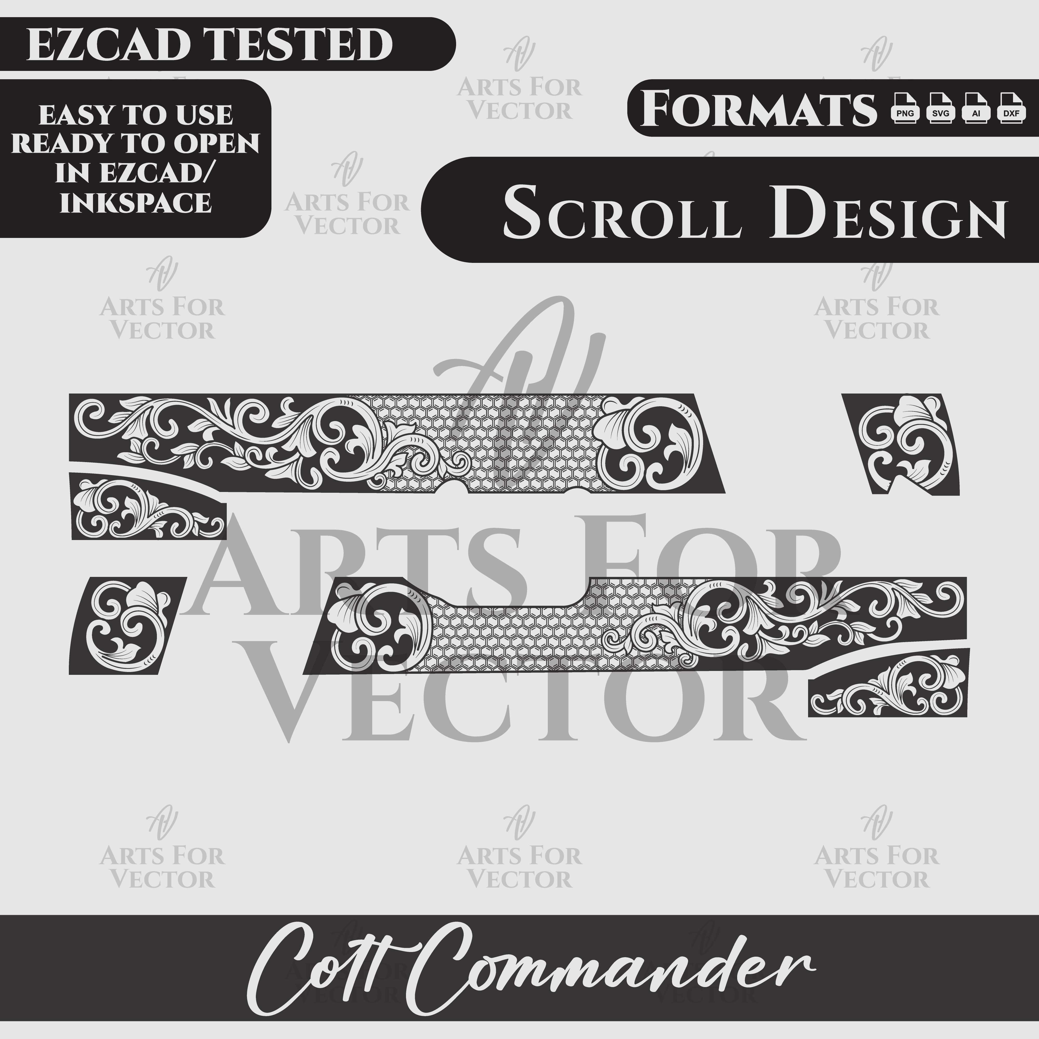 Arts For Vector Colt Commander Scroll Design | Inspire Uplift