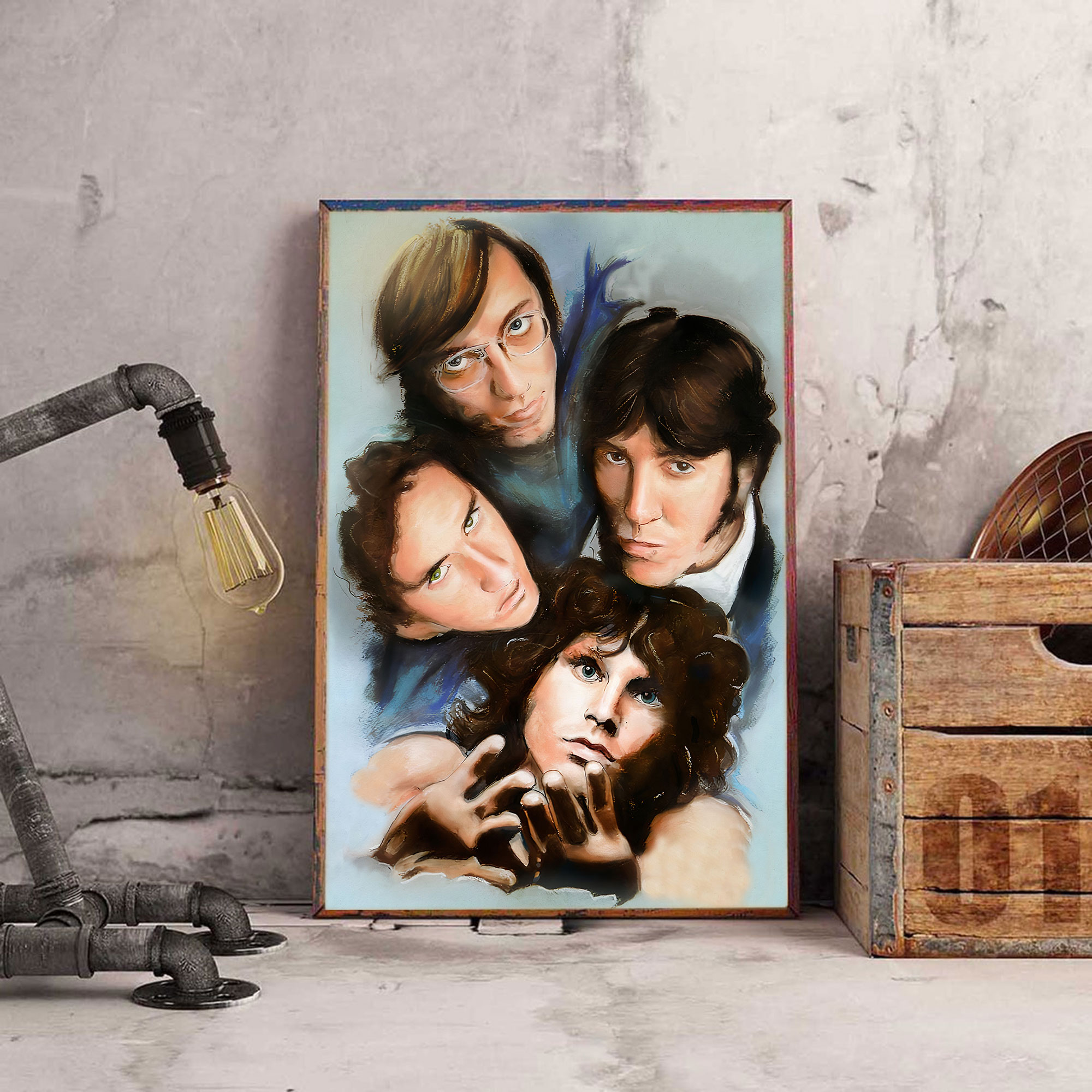 The Doors Poster, Break On Through Poster, Rock Band Poster, | Inspire ...