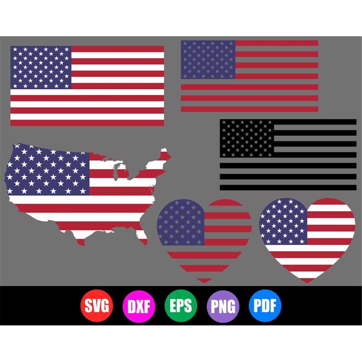 4th of July SVG, Usa Map SVG, American Flag SVG, usa Flag sv | Inspire ...
