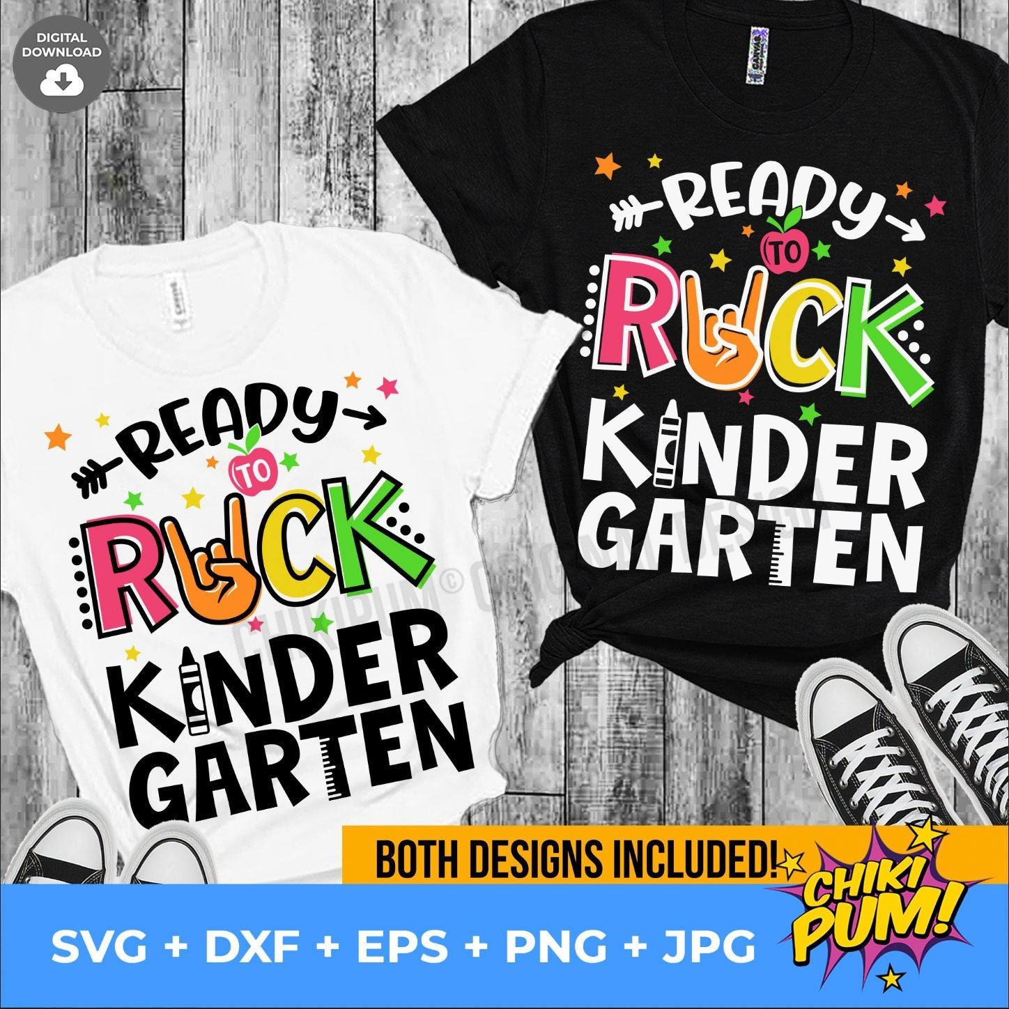 Ready To Rock Kindergarten SVG, Back to school SVG, Boy 1st | Inspire ...