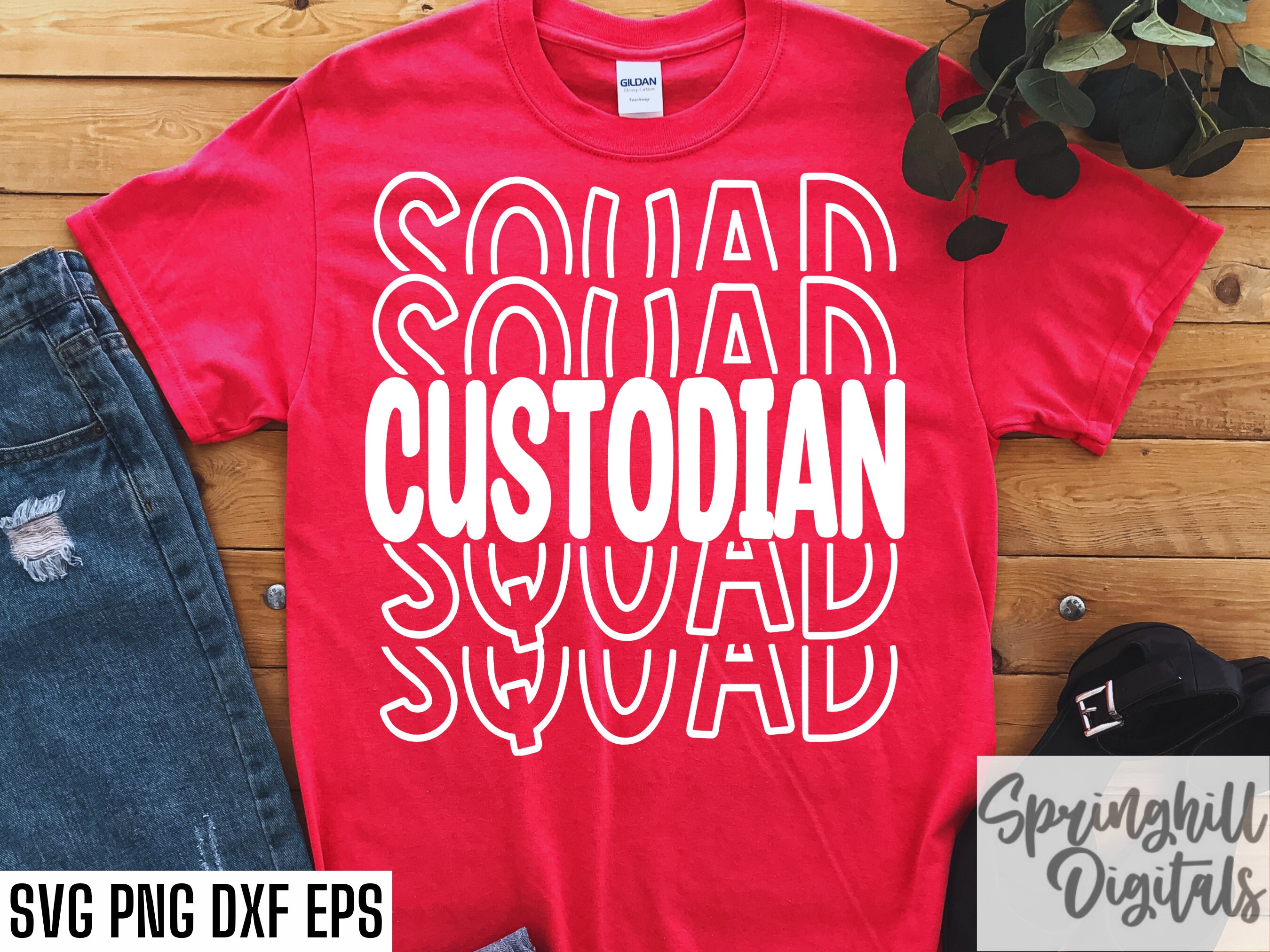 Custodian Squad Svgs , Janitor T-shirt Svgs , Maintenance Wo | Inspire ...