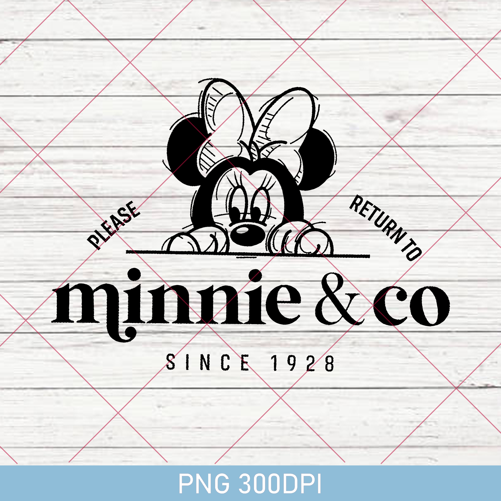 Retro Minnie Mouse & Co PNG, Vintage Minnie PNG, Disney Minn | Inspire ...