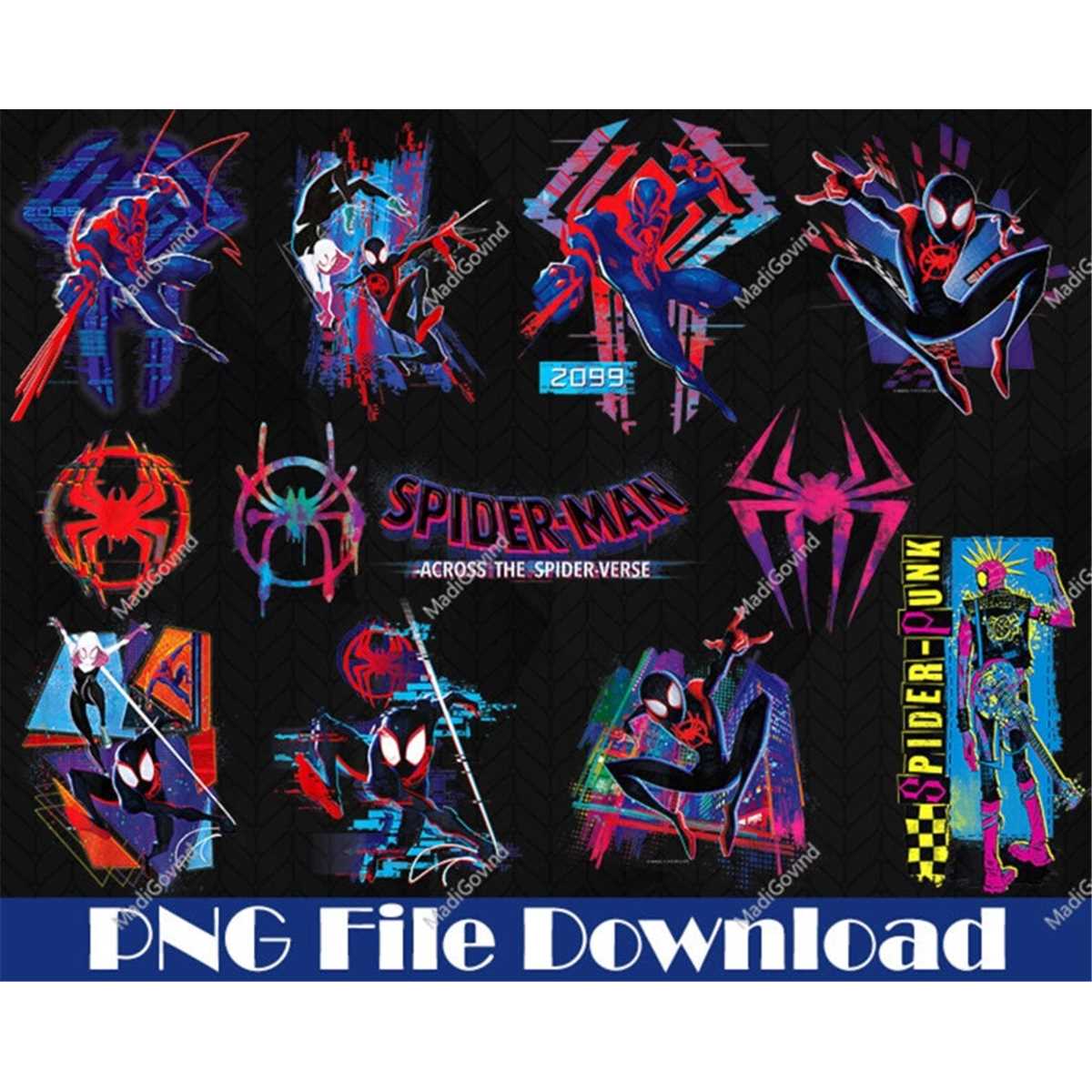 Spider-Man Across the Spider-Verse Characters Png, Spider Ma | Inspire ...