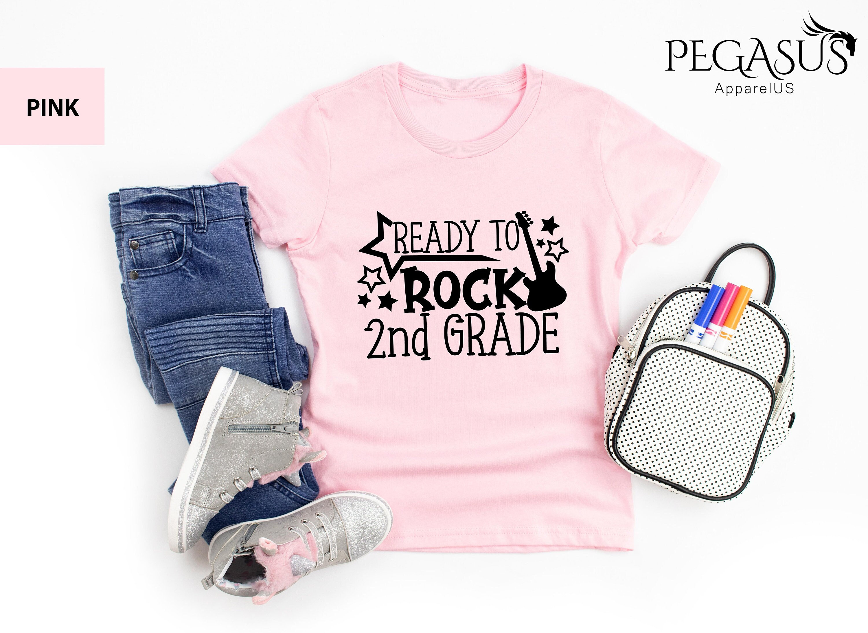 Ready To Rock 2nd Grade Shirt, Back To School T-Shirt, Schoo | Inspire ...