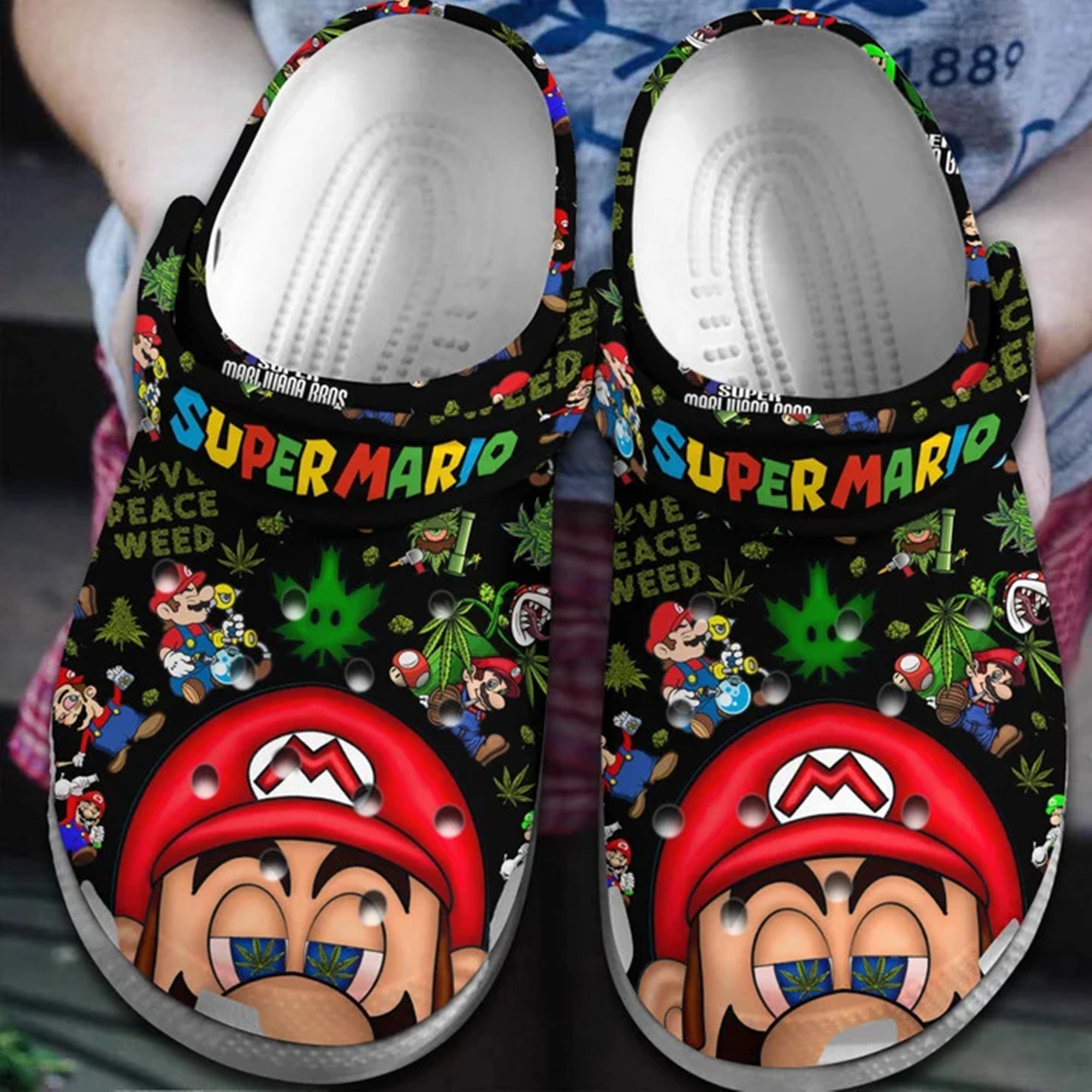 Super Mario Crocs, Super Mario Clog Shoes Unisex, Cartoon Cr - Inspire ...