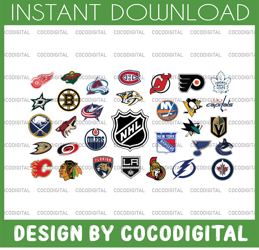 NHL Logo svg Bundle – Hockey League Logo–NHL Logo NHL Svg C | Inspire ...