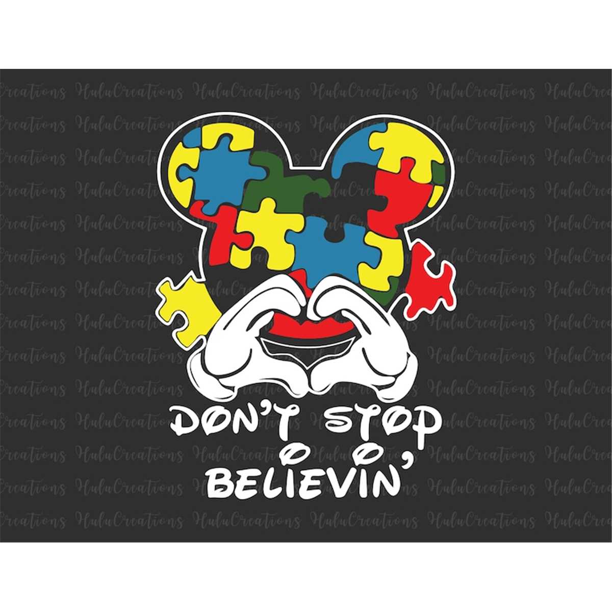 Don't Stop Believing Autism Svg, Puzzle Piece Svg, Autism Su - Inspire ...