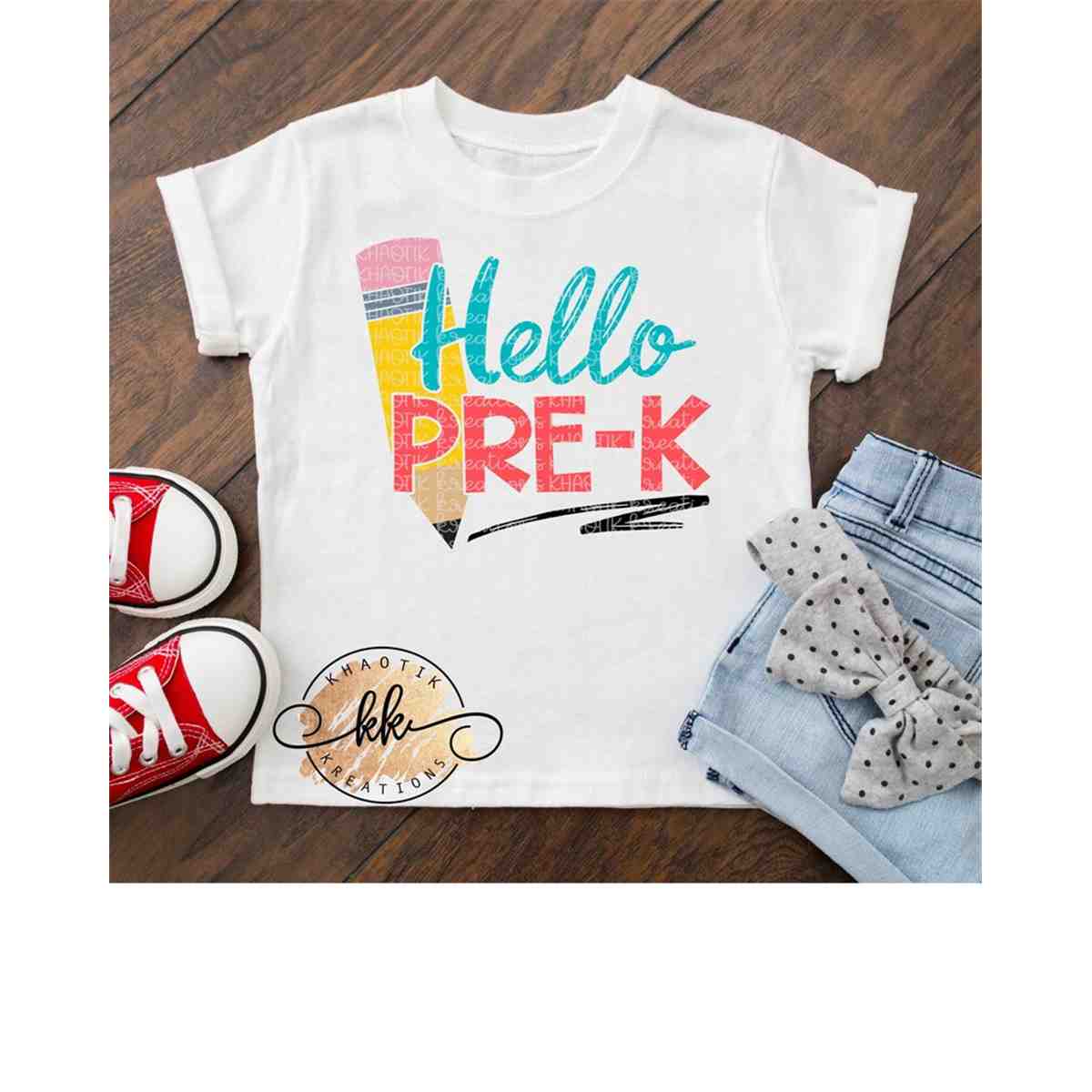 Hello Pre-K Svg Back To School Svg Pre-K Svg First Day of Sc - Inspire ...