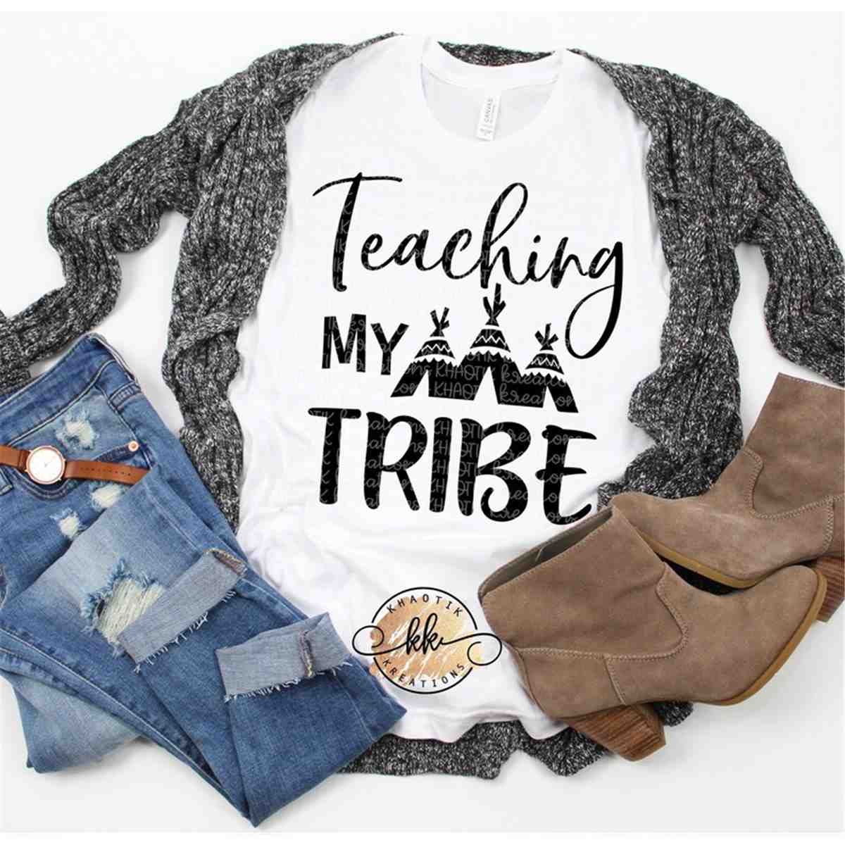 Teaching my Tribe Svg Teacher Svg Tribe Svg School Svg Teach - Inspire ...