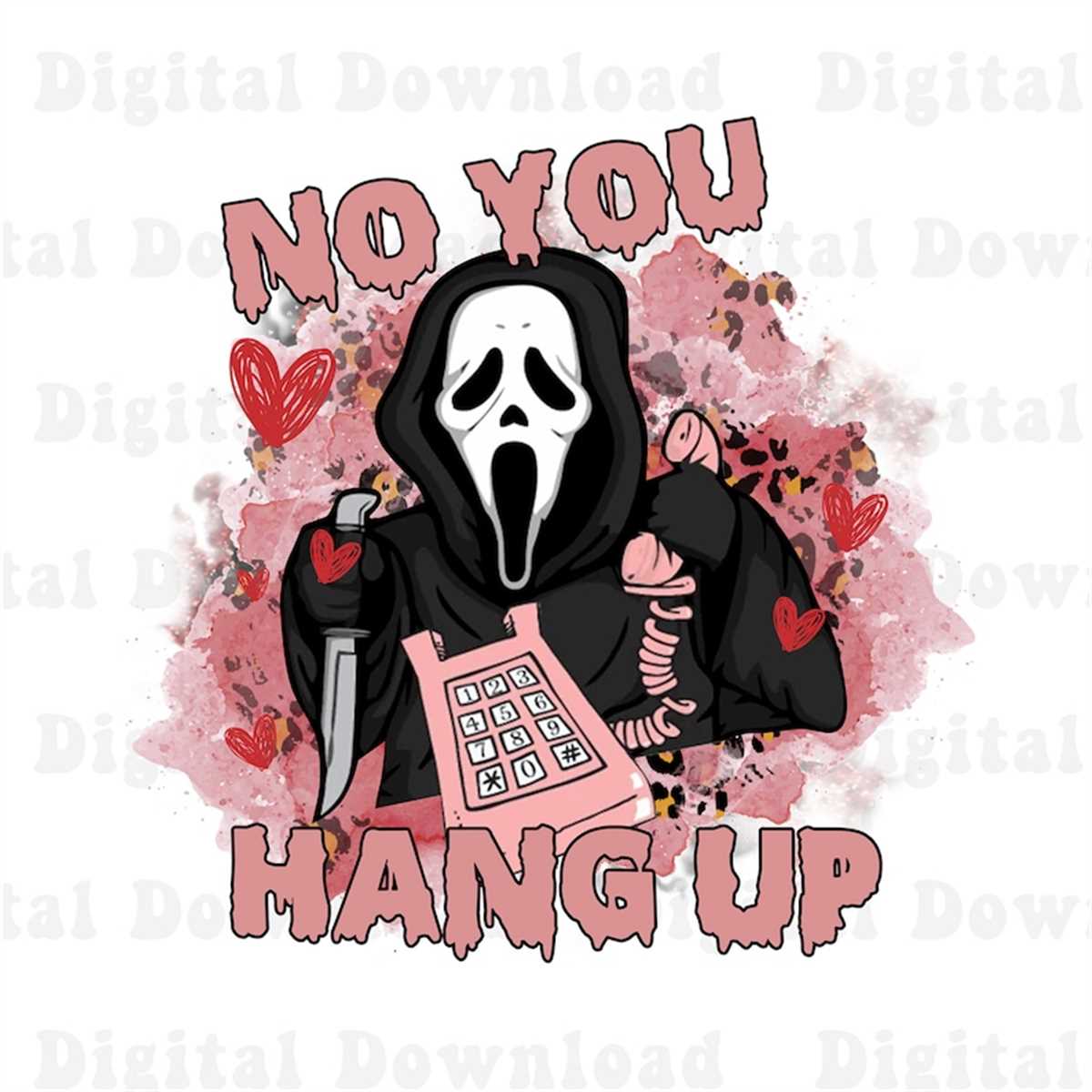 No You Hang Up Png, Funny Horror Scream Png, Horror Movie Ha - Inspire ...