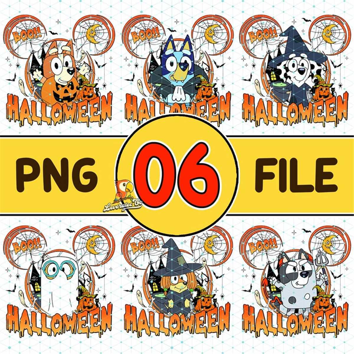 Bluey Halloween Boo PNG Bundle, Bluey PNG, Bluey Halloween P - Inspire ...