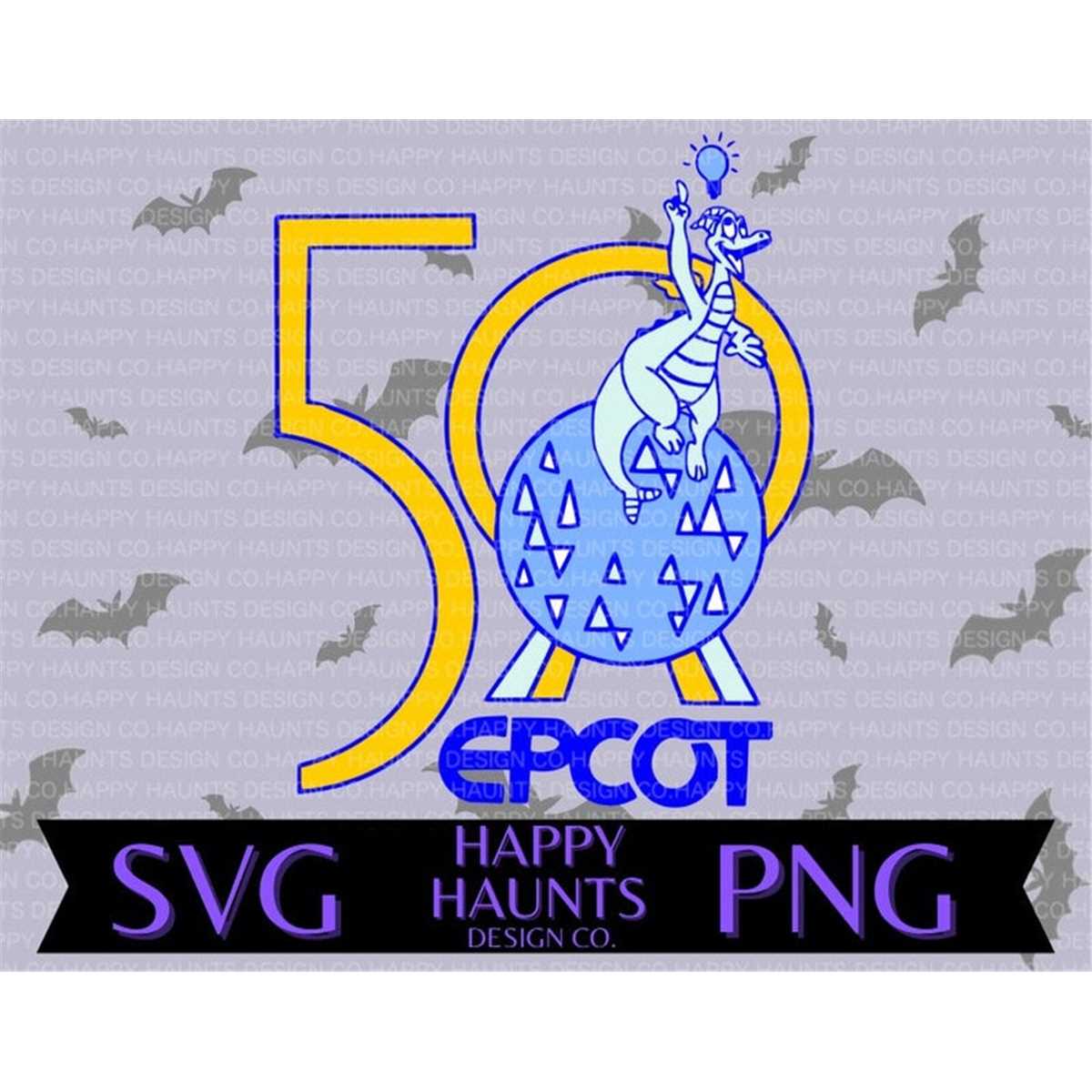 50th Epcot SVG, easy cut file for Cricut, Layered by colour | Inspire ...