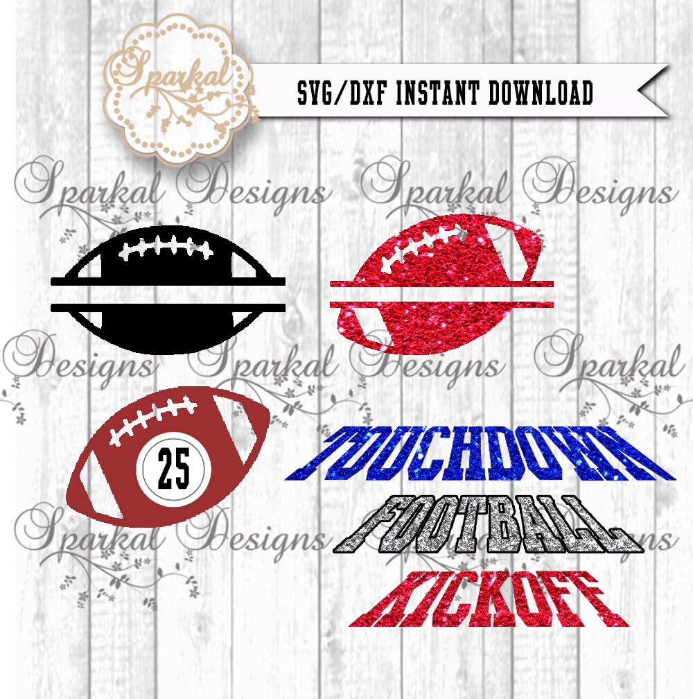 Football SVG Files, Touchdown, Kickoff Cut Files, Fall Sport | Inspire ...