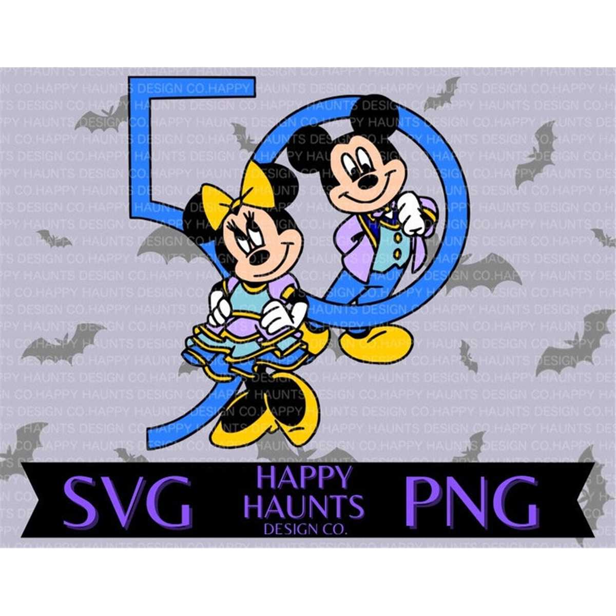 50th Mice SVG, easy cut file for Cricut, Layered by colour | Inspire Uplift