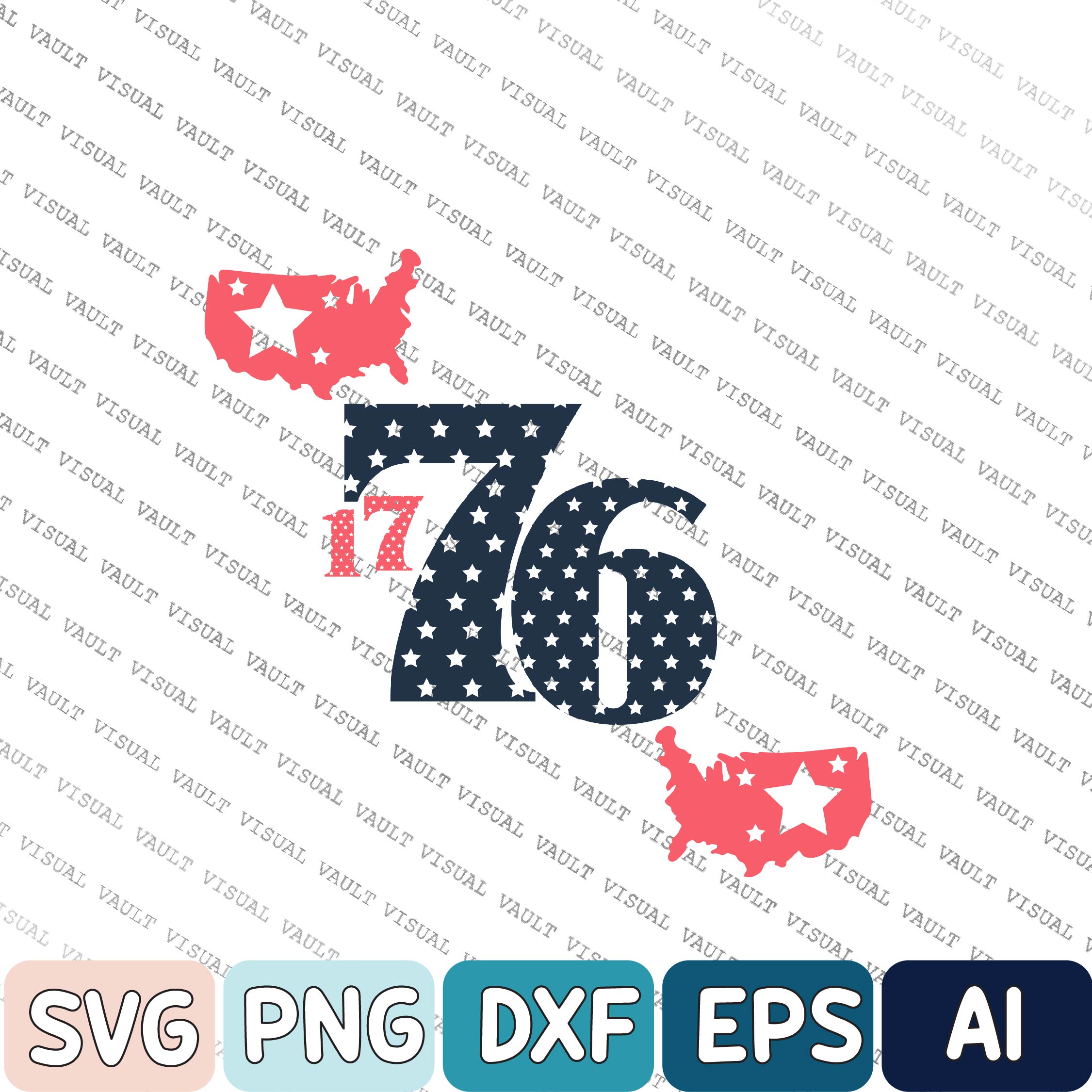 Independence Day Svg, 1776 4th Of July Patriotic Design Svg, | Inspire ...