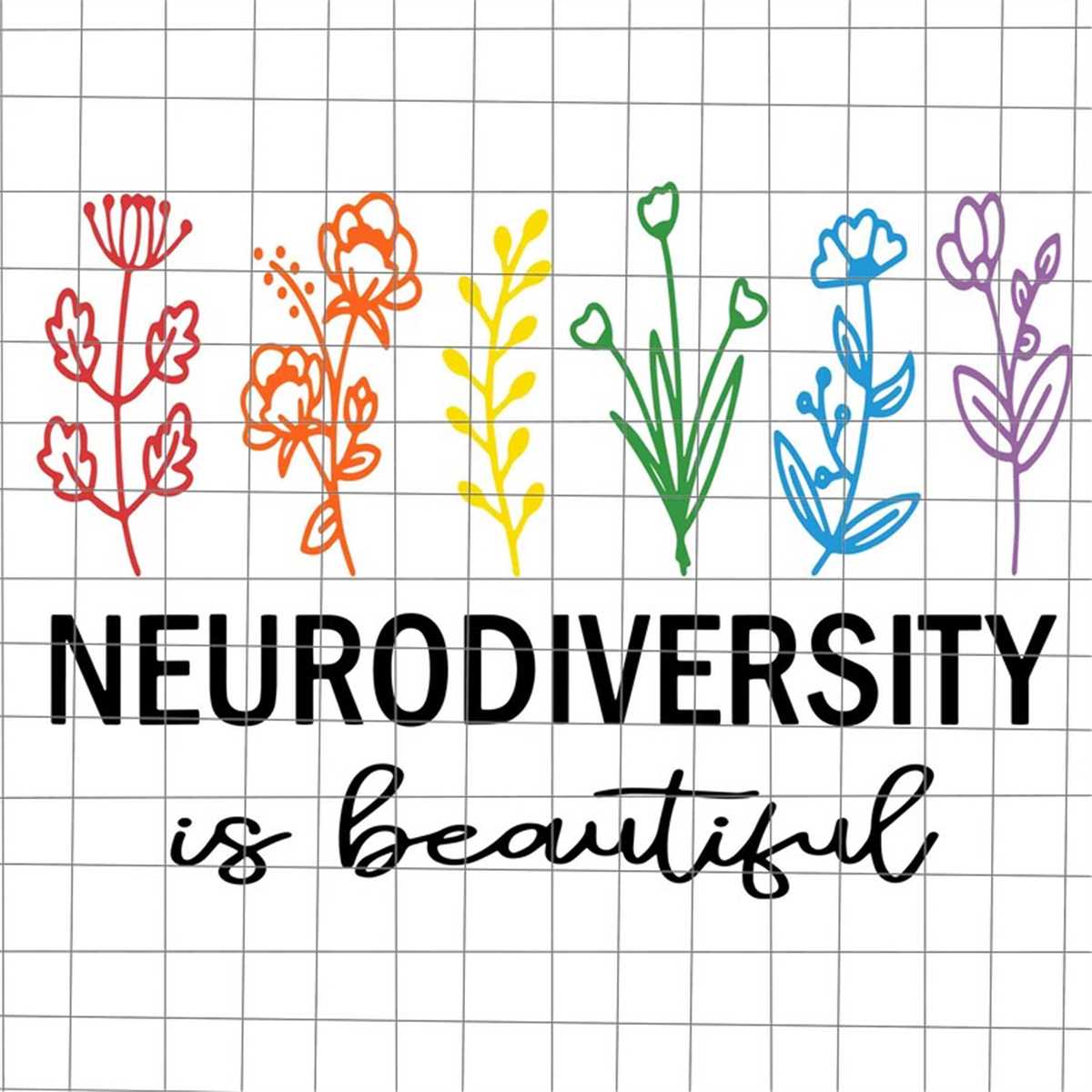 Neurodiversity Is Beautiful Svg, Autism Awareness Acceptance | Inspire ...