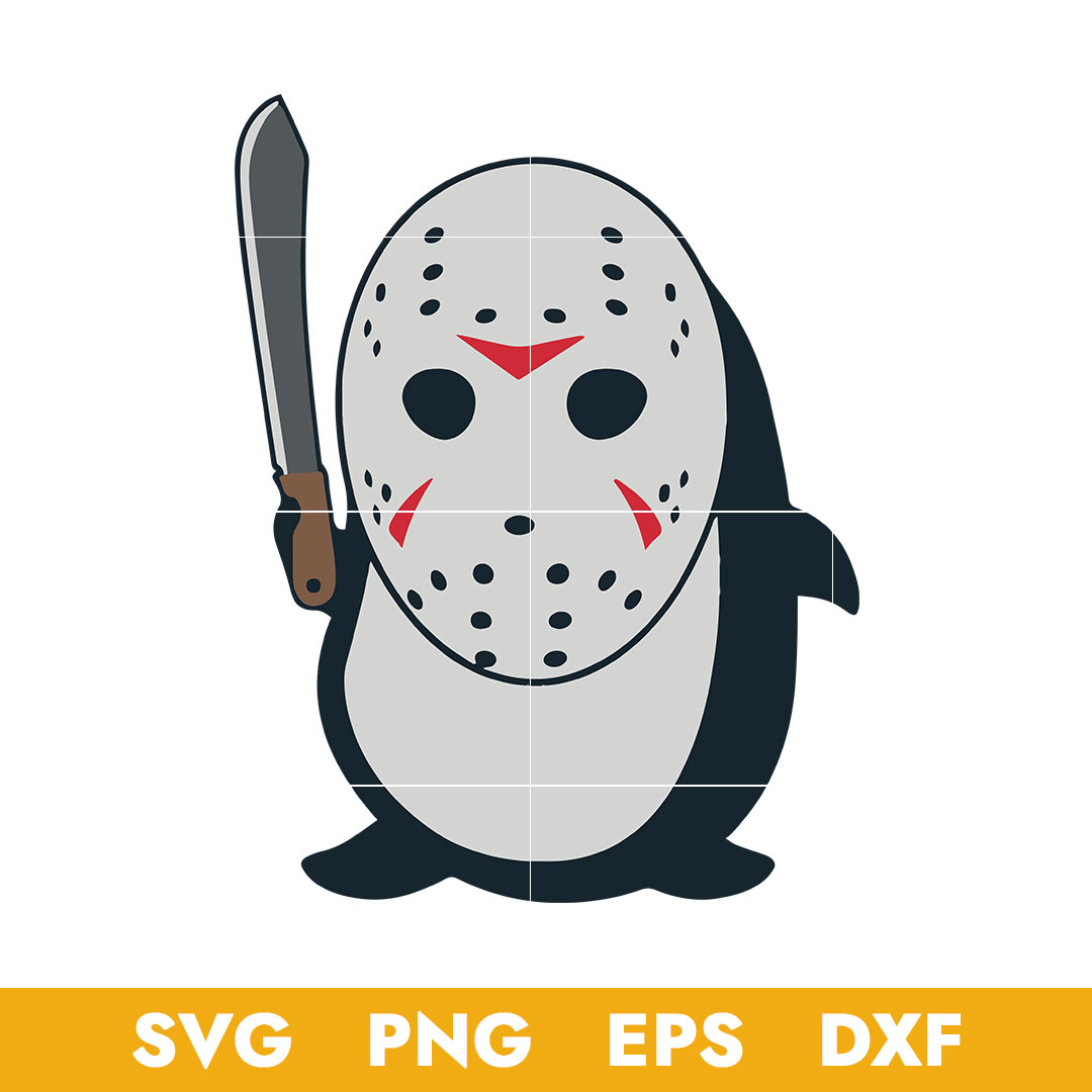 Penguin Jason Voorhees Svg, Jason Voorhees Svg, Halloween Sv | Inspire ...