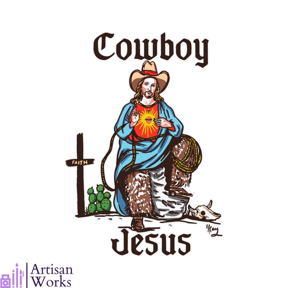 Cowboys Jesus Svg | Inspire Uplift