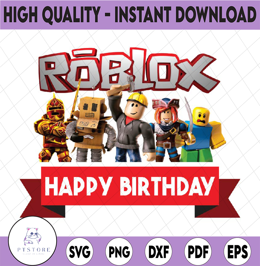 Personalised Roblox Birthday Png, Custom Birthday Roblox Png | Inspire ...
