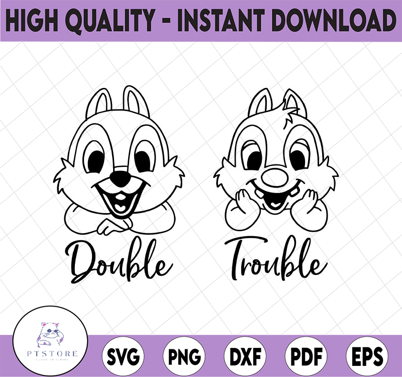 Chip And Dale Svg, Disney Duo Chip svg, Dale svg, Funny svg, - Inspire ...