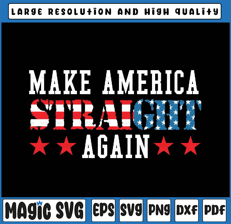 Make America Straight Again MASA Svg, Vintage America Svg, I | Inspire ...