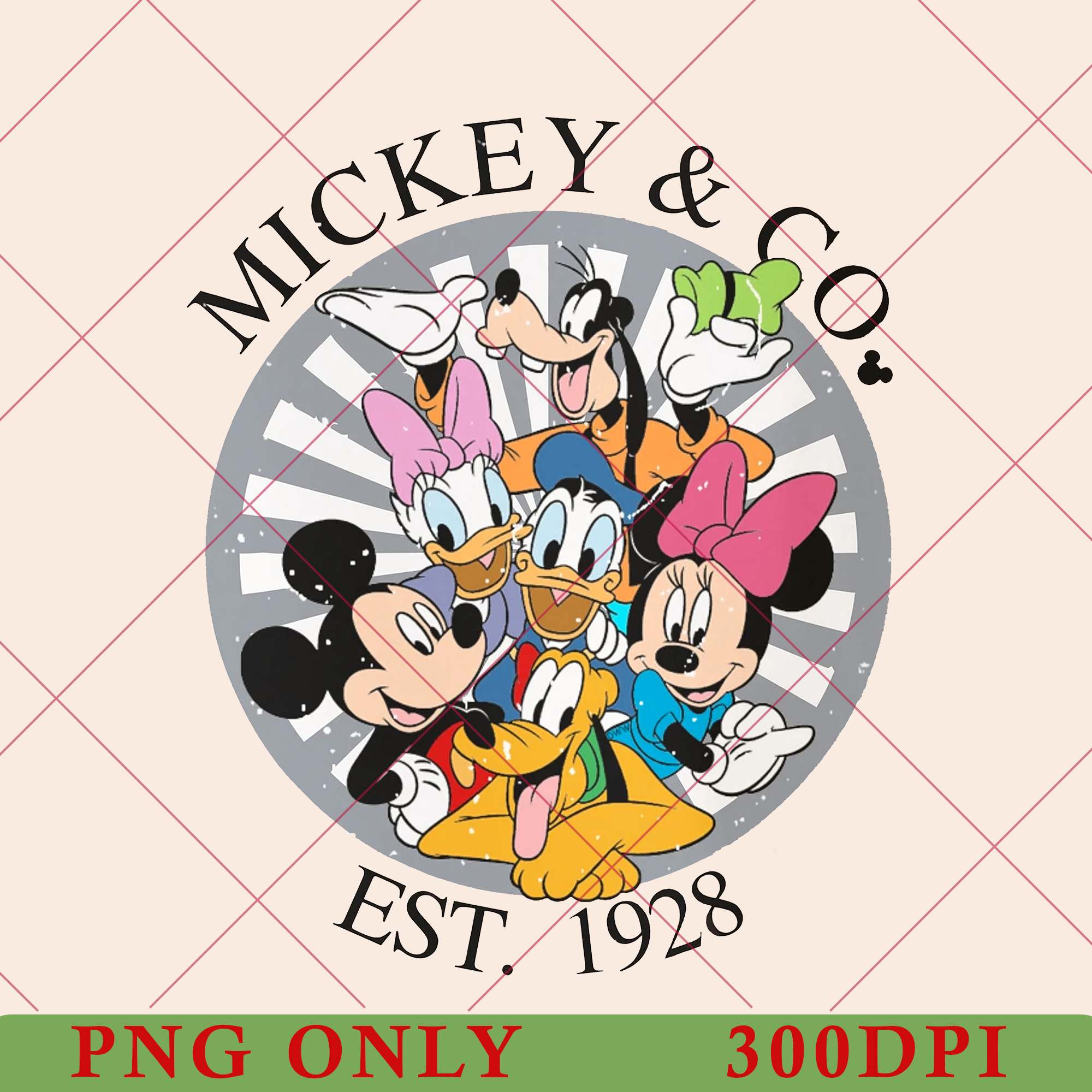 Retro Mickey & Co Since 1928 PNG, Vintage Disney PNG, Mickey - Inspire ...