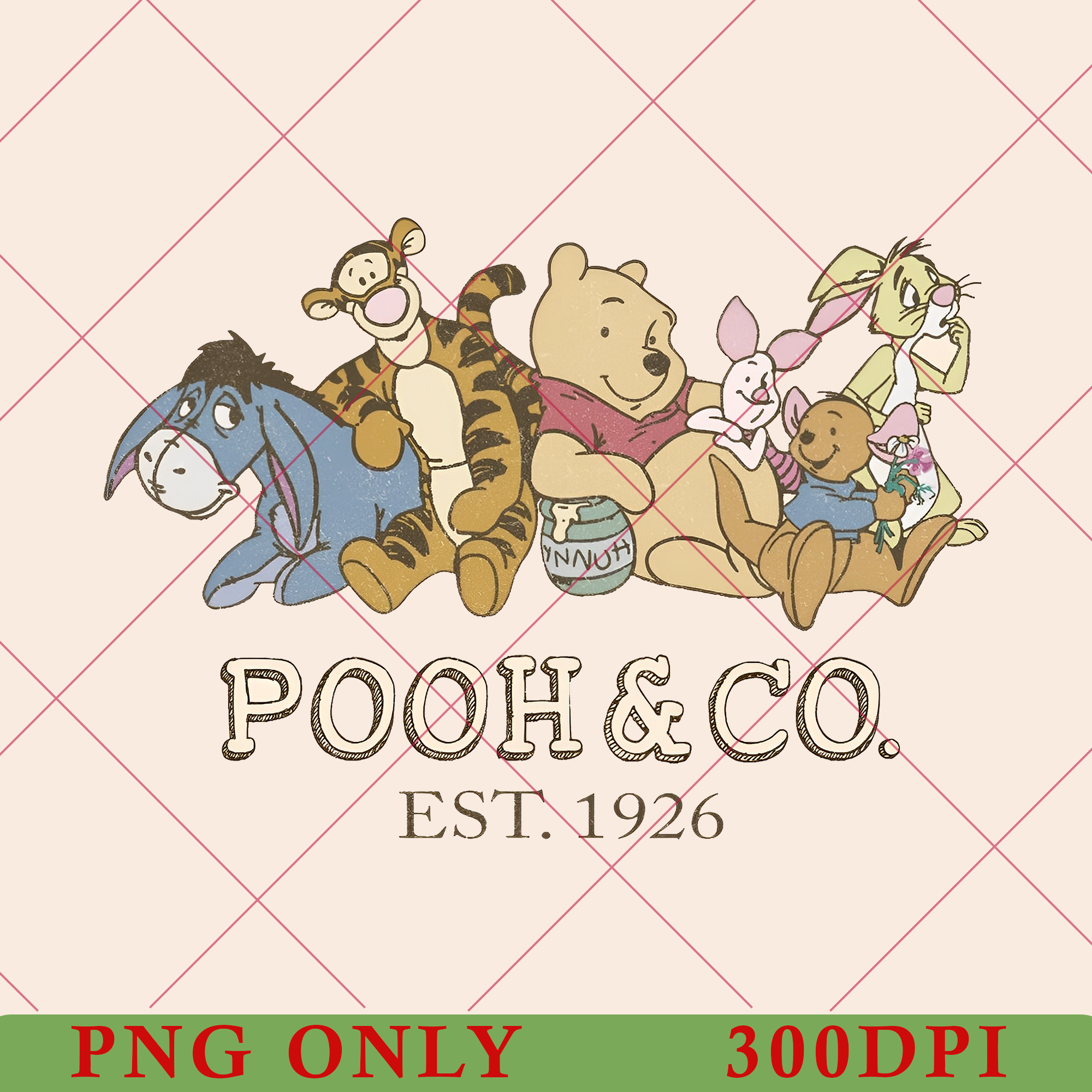 Vintage Pooh & Co Est 1926 PNG, Retro Winnie The Pooh PNG, D | Inspire ...